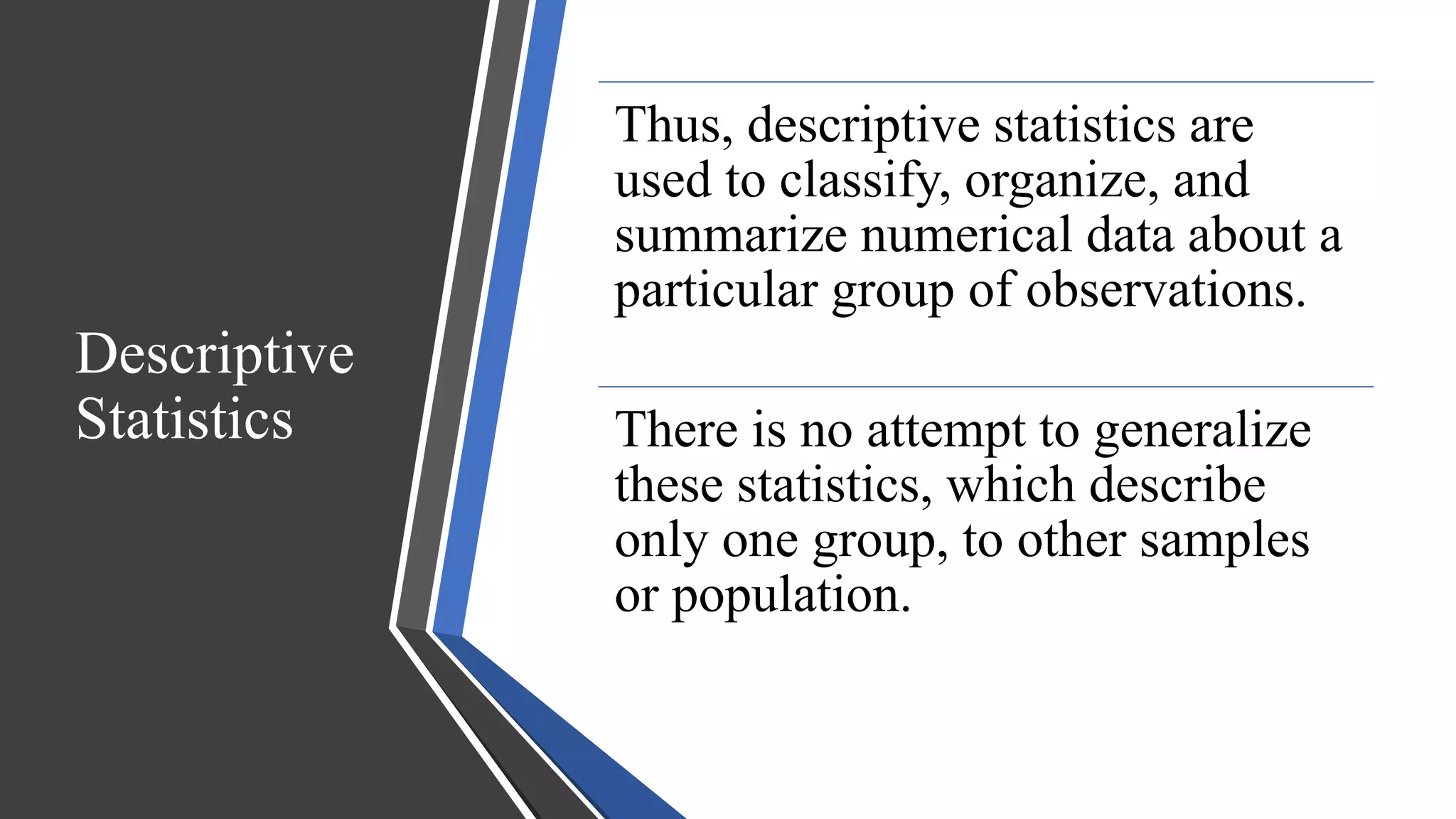 Descriptive statistics | PPTX