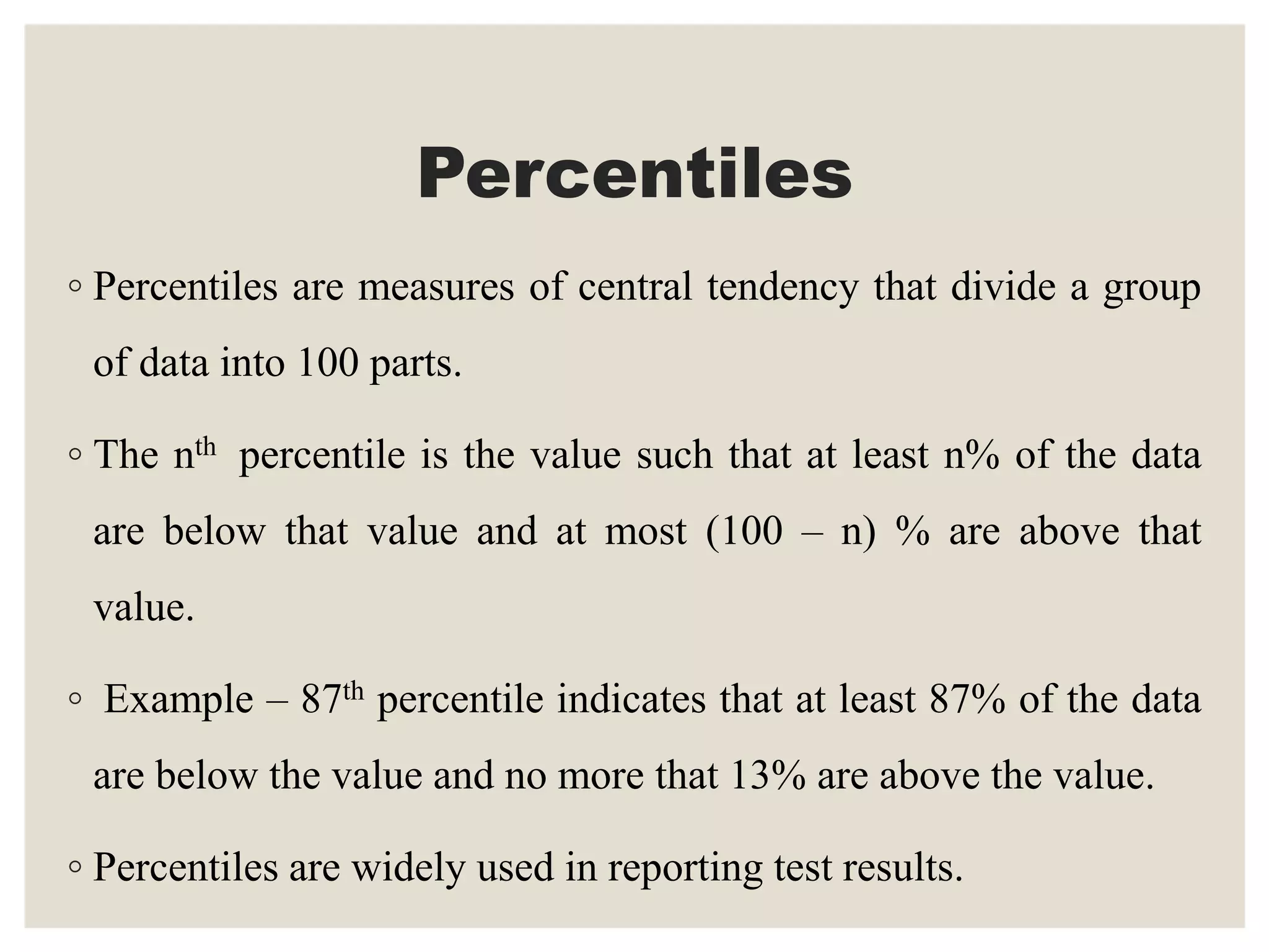 Measures of Central Tendency, Variability and Shapes | PPTX
