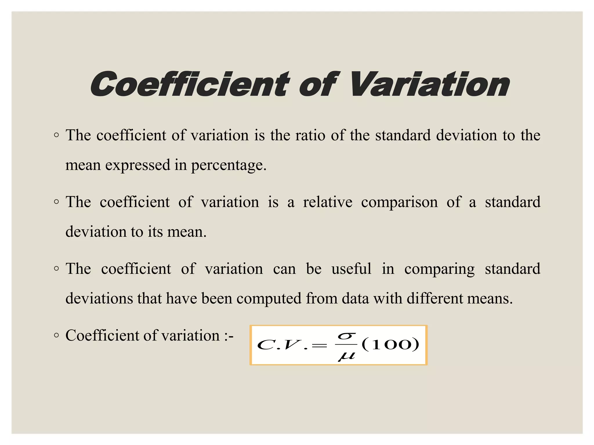Measures of Central Tendency, Variability and Shapes | PPTX