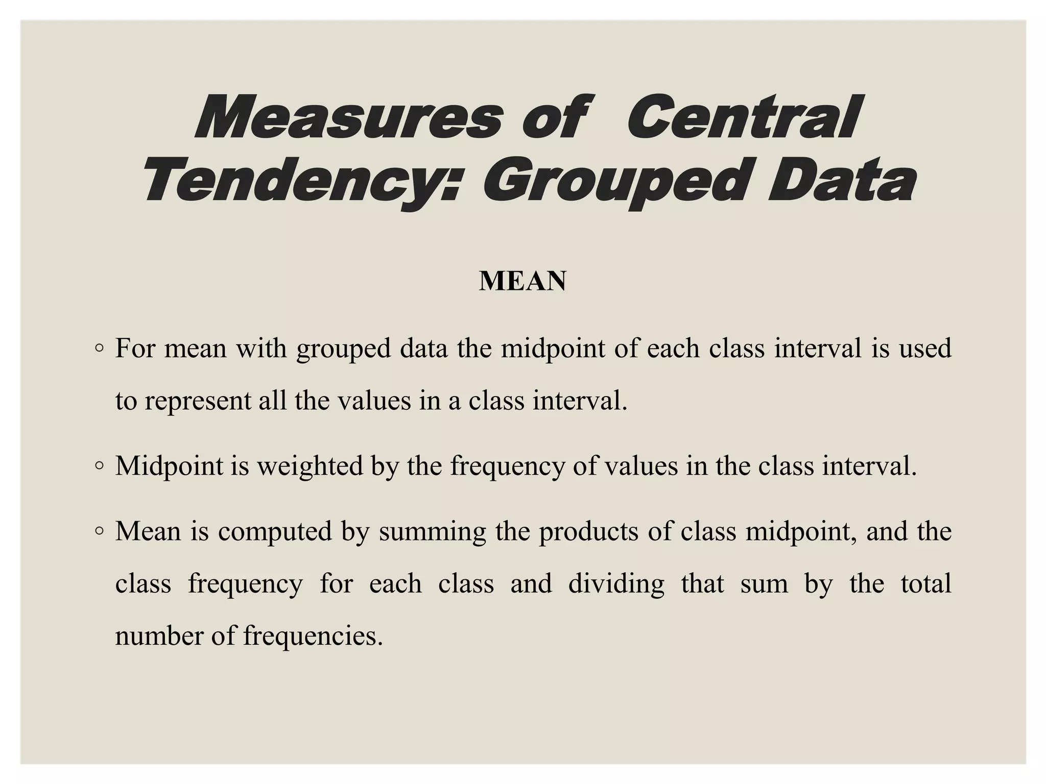 Measures of Central Tendency, Variability and Shapes | PPTX