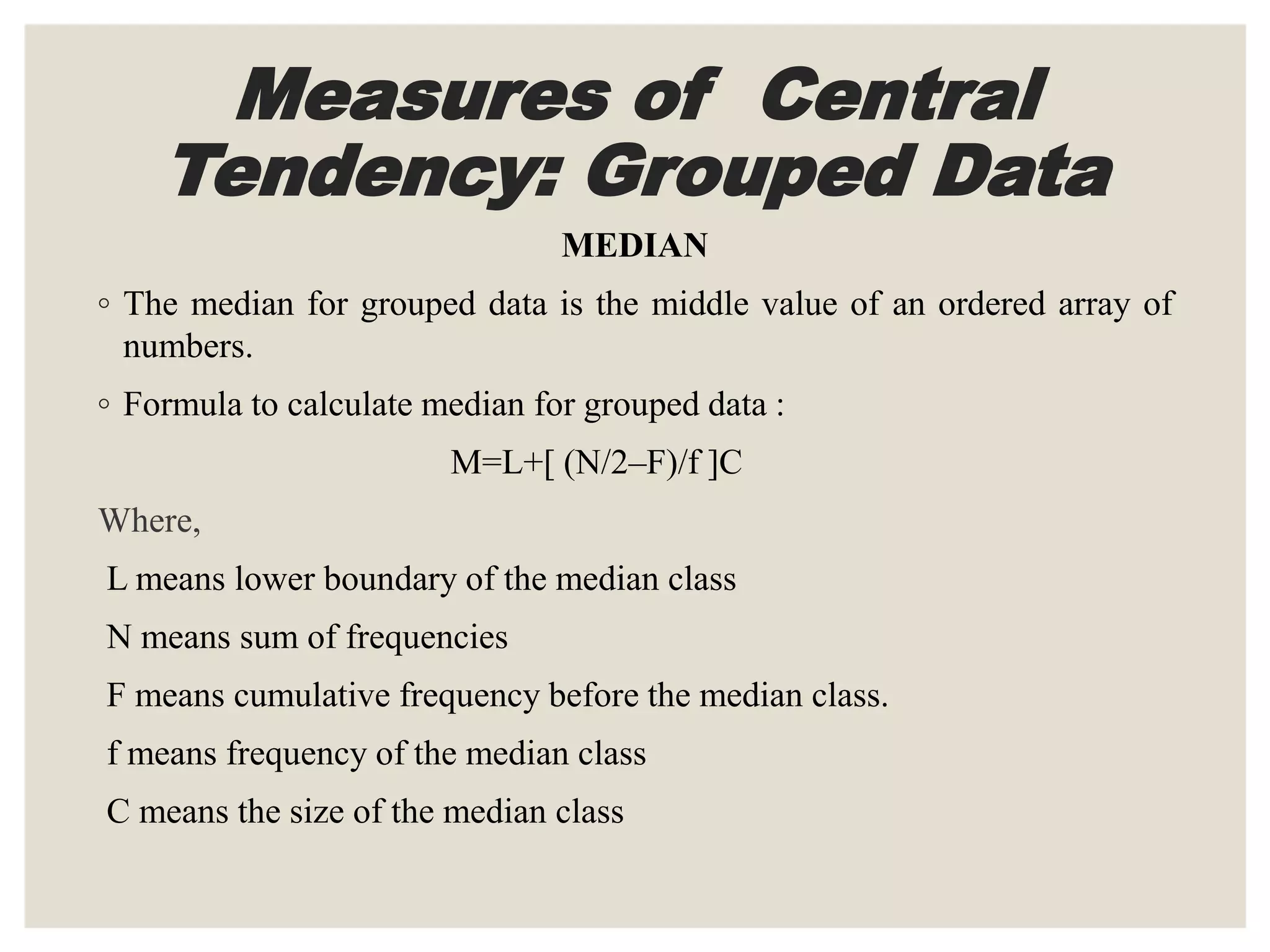 Measures of Central Tendency, Variability and Shapes | PPTX