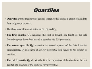 Measures of Central Tendency, Variability and Shapes | PPTX