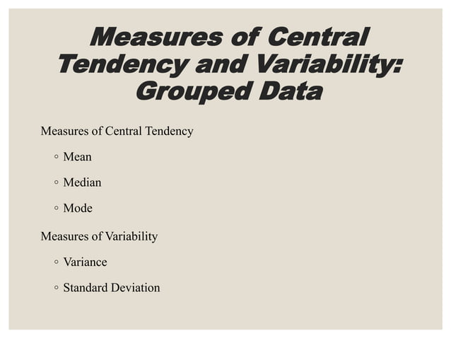 Measures of Central Tendency, Variability and Shapes | PPTX | Physics | Science