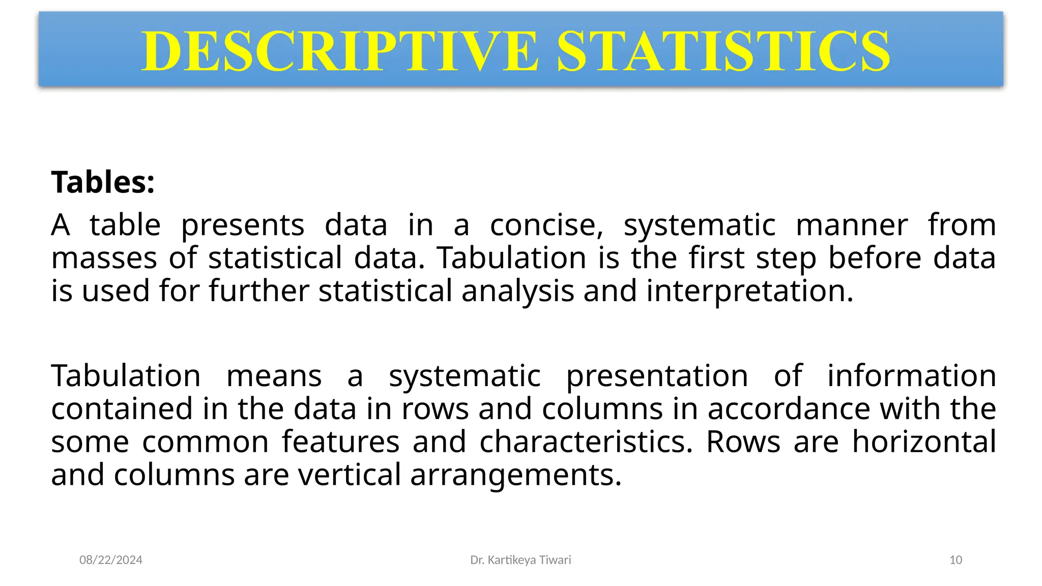 Descriptive Statistics Mean Median Mode Pptx
