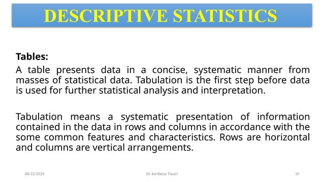 Descriptive statistics, mean, median, mode.pptx