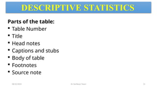 Descriptive statistics, mean, median, mode.pptx