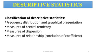 Descriptive statistics, mean, median, mode.pptx