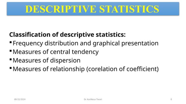 Descriptive statistics, mean, median, mode.pptx