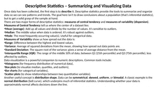 Descriptive Statistics– Summarizing and Visualizing Data.pptx