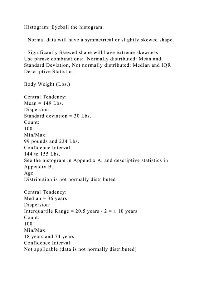 Descriptive Statistics and Interpretation ExampleQNT561 Versi.docx