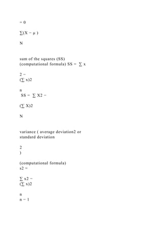 Descriptive Statistics Formula Sheet Sample Populatio.docx