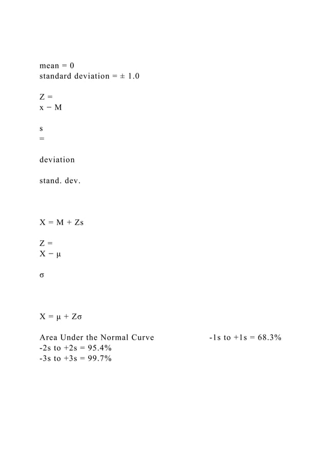 Descriptive Statistics Formula Sheet Sample Populatio.docx
