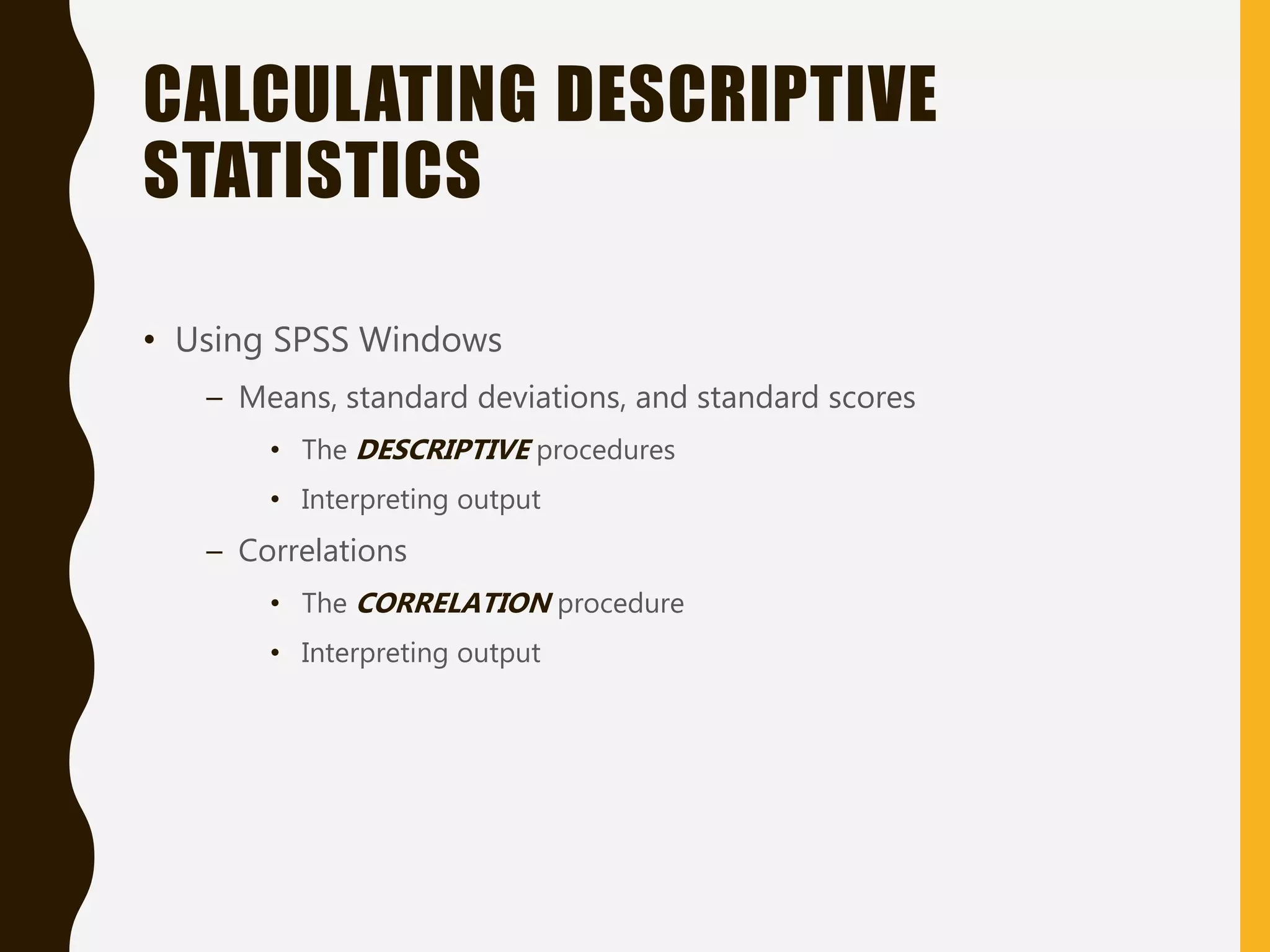 Descriptive statistics ppt | PPT