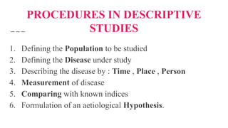 Descriptive study of Epidemiology PSM | PDF | Infectious Diseases ...