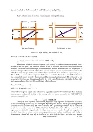 Descriptive study of pushover analysis in rcc structures of rigid joint | PDF