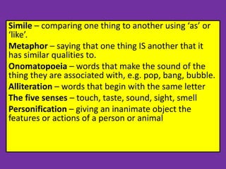 Descriptive Writing Techniques Year Seven.pptx