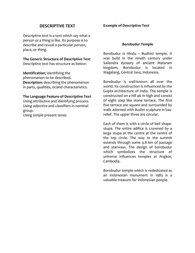 Descriptive text | PDF | Free Download