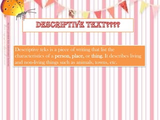 Descriptive text | PPT
