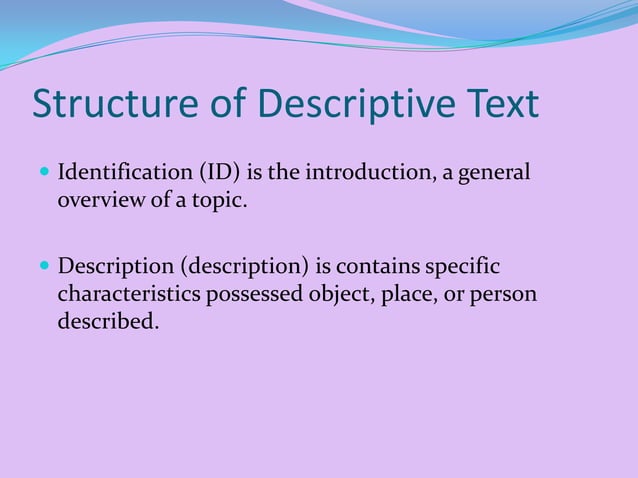 Descriptive text(with the example) | PPTX | Science