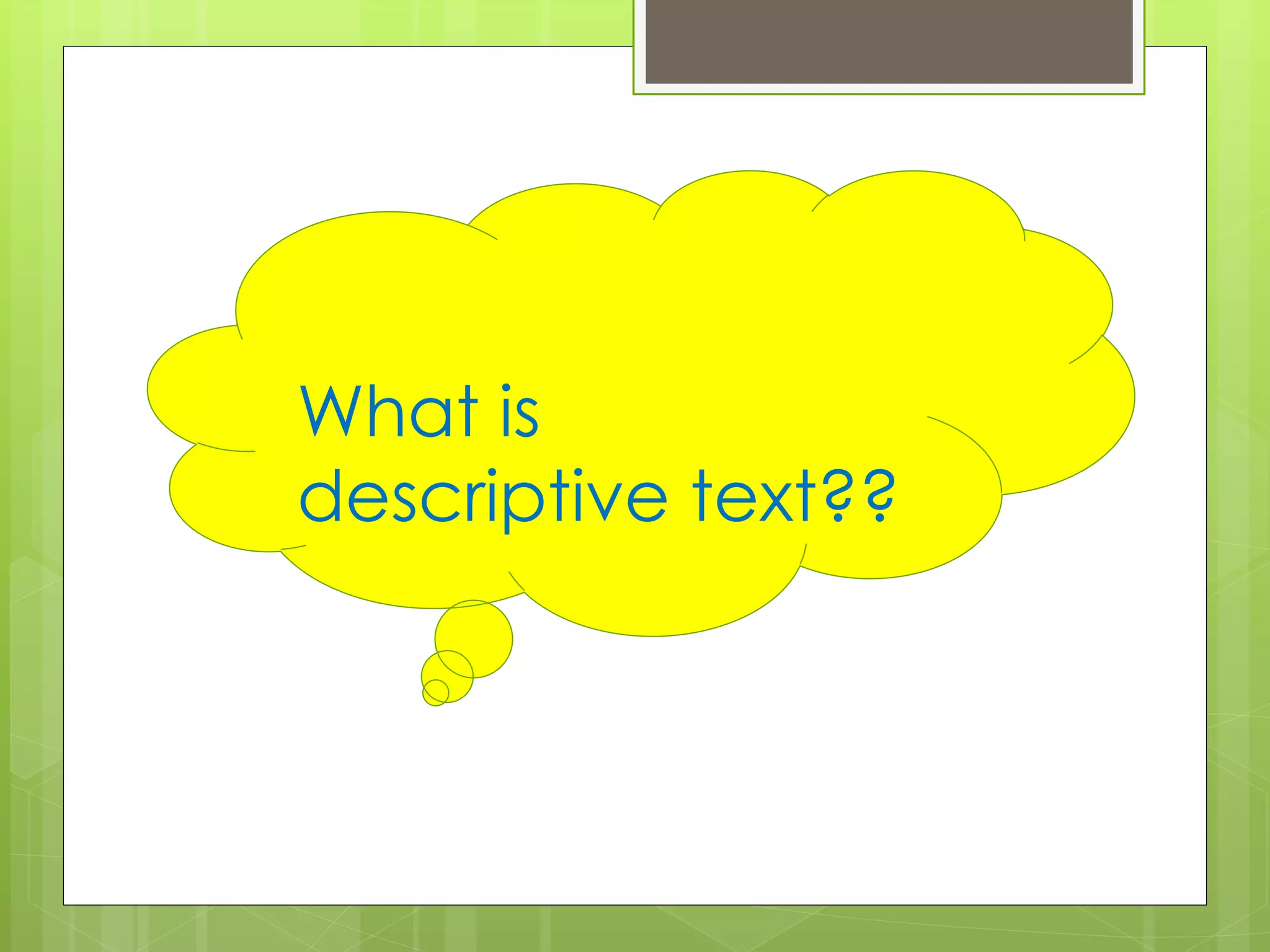 Descriptive text | PPTX