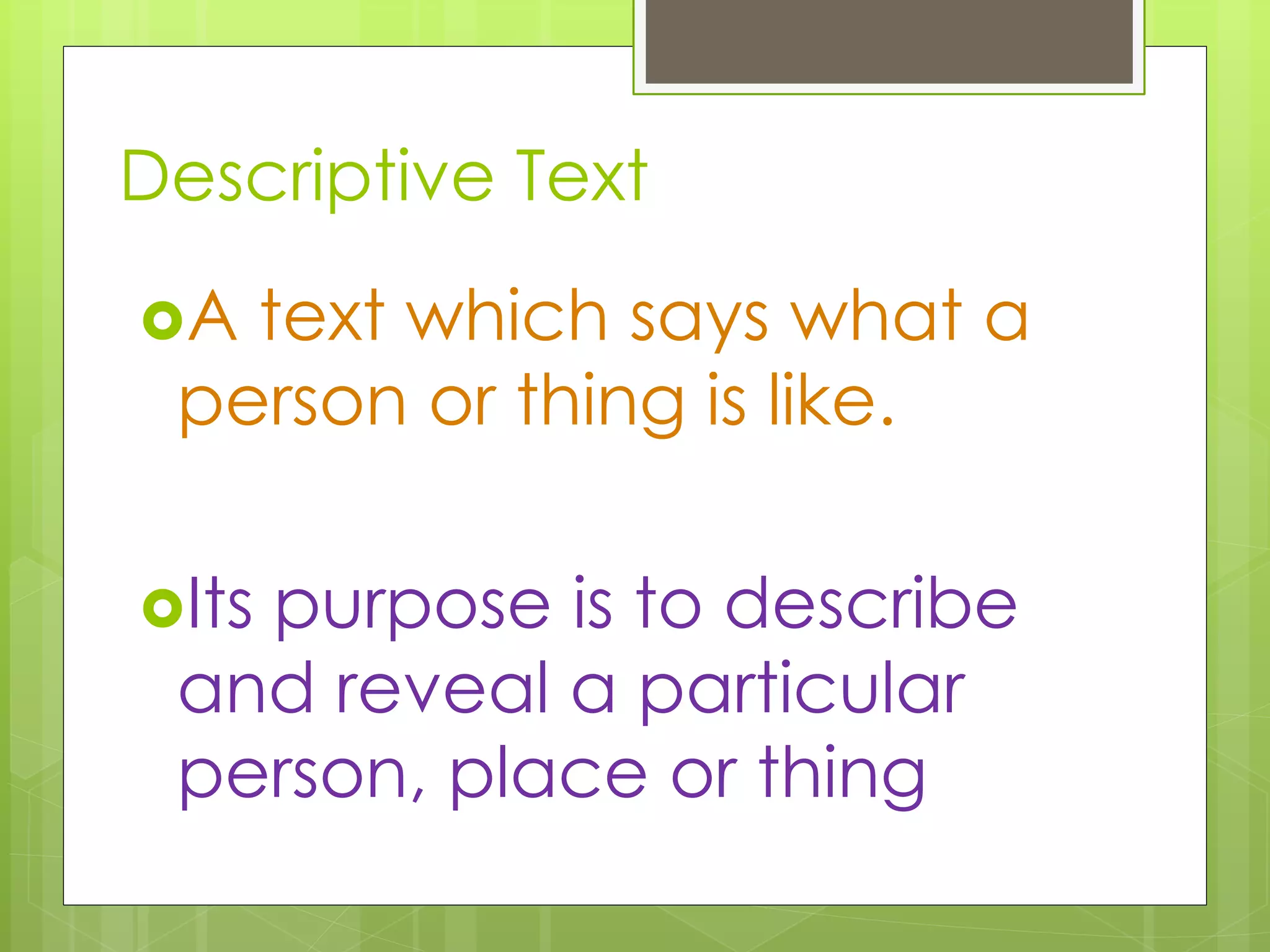 Descriptive text | PPTX