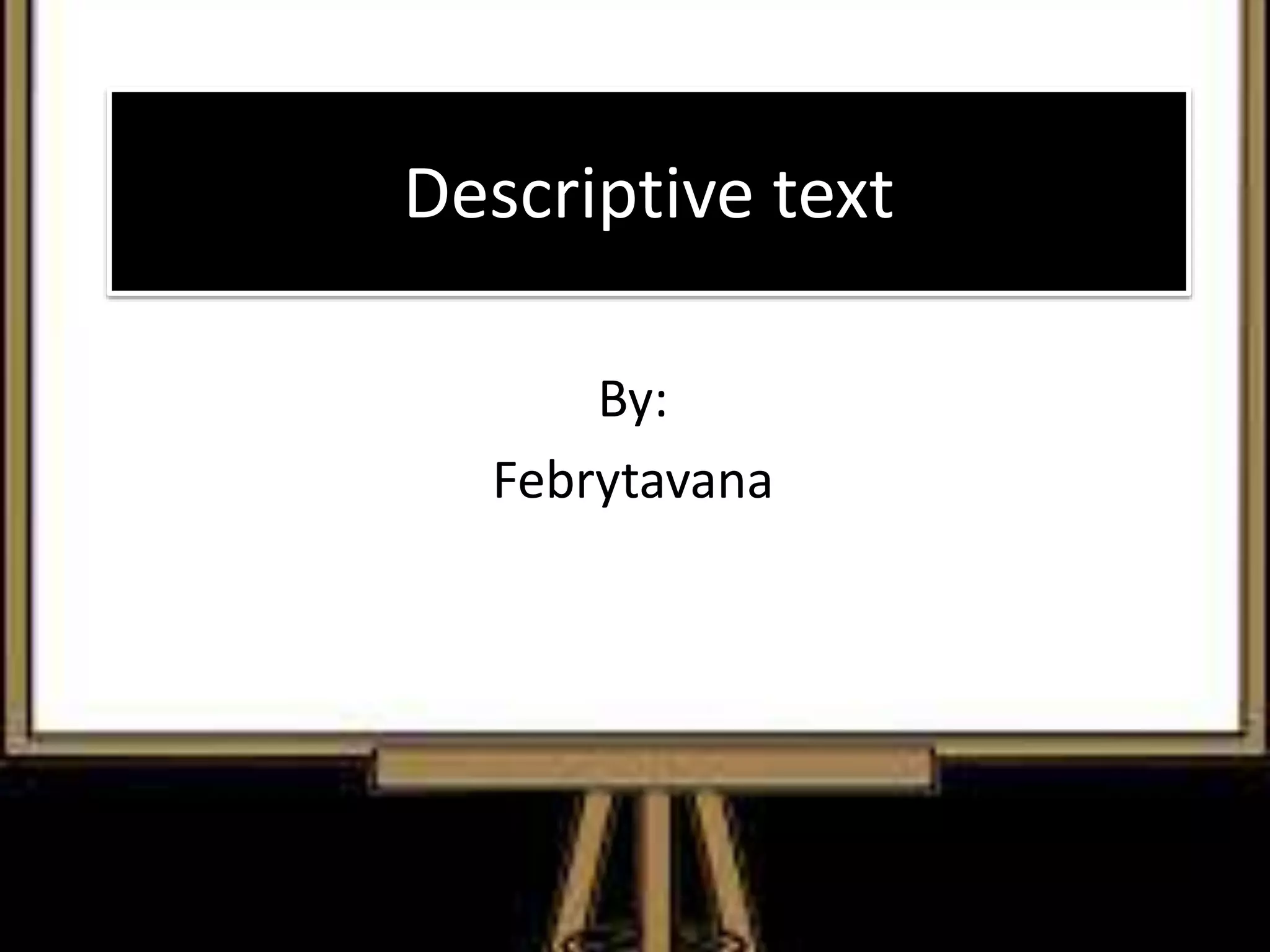 Descriptive text | PPT