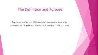 Descriptive text | PPT