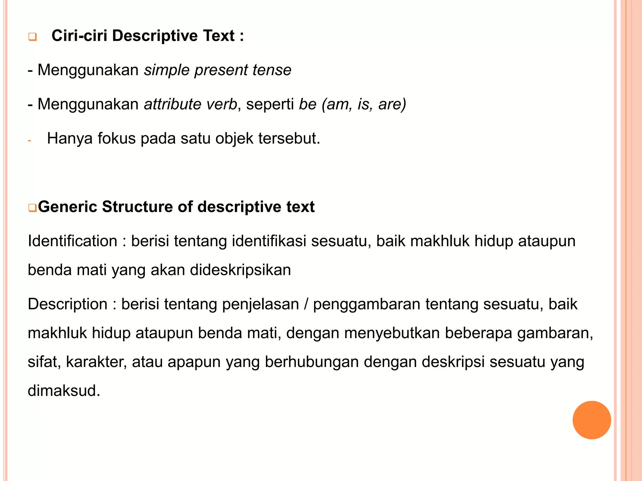 Descriptive text (describing people) | PPTX