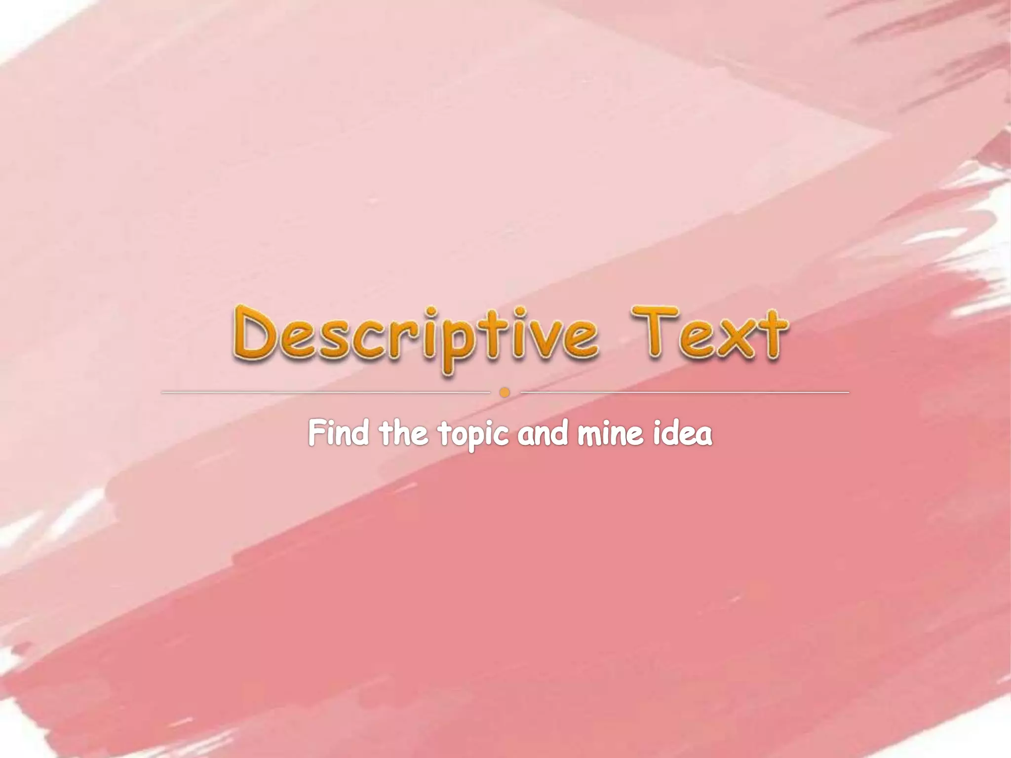 Descriptive text | PPT