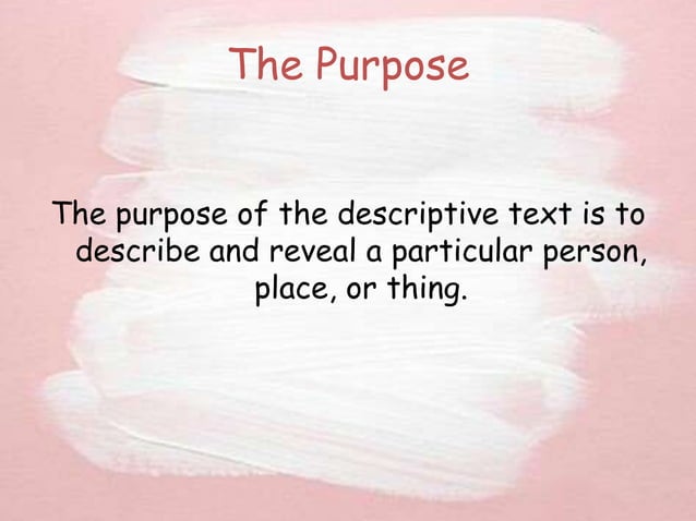 Descriptive text | PPT