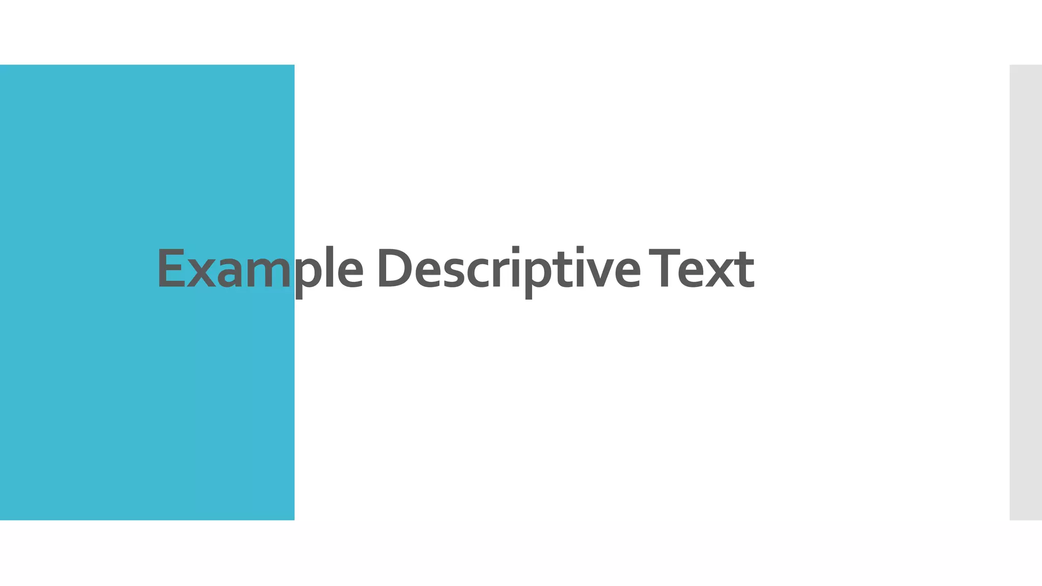 Descriptive text | PPTX