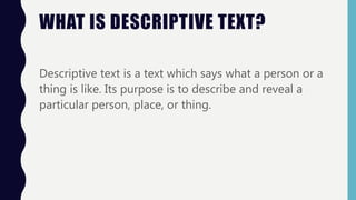 Descriptive text | PPTX