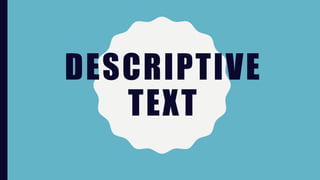 Descriptive text | PPTX