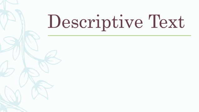 Descriptive text | PPTX