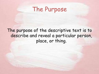 Descriptive text part 2 | PPTX | Geography | Science