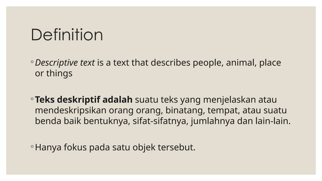 Descriptive Text - - English for Secondary Language.pptx