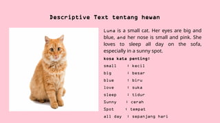 pembelajaran bahasa inggris untuk smp tentang descriptive text | PPTX