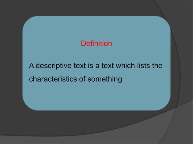 Descriptive text.pptx (etm) | PPT