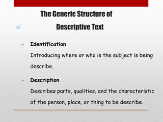 Descriptive Text - | PPTX
