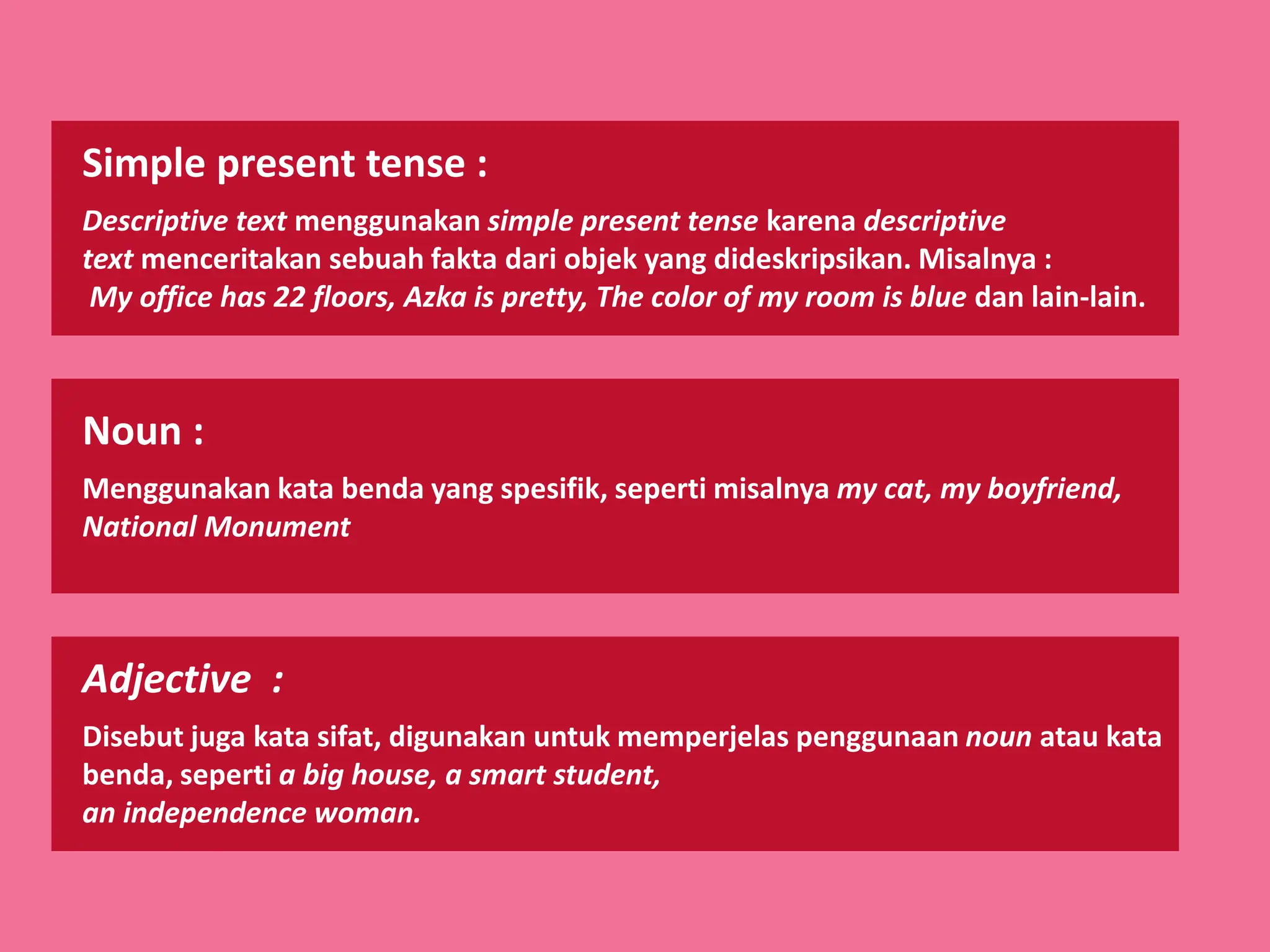 DESCRIPTIVE TEXT for class X GRADE high school.pptx