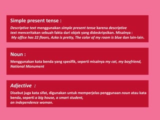 DESCRIPTIVE TEXT for class X GRADE high school.pptx