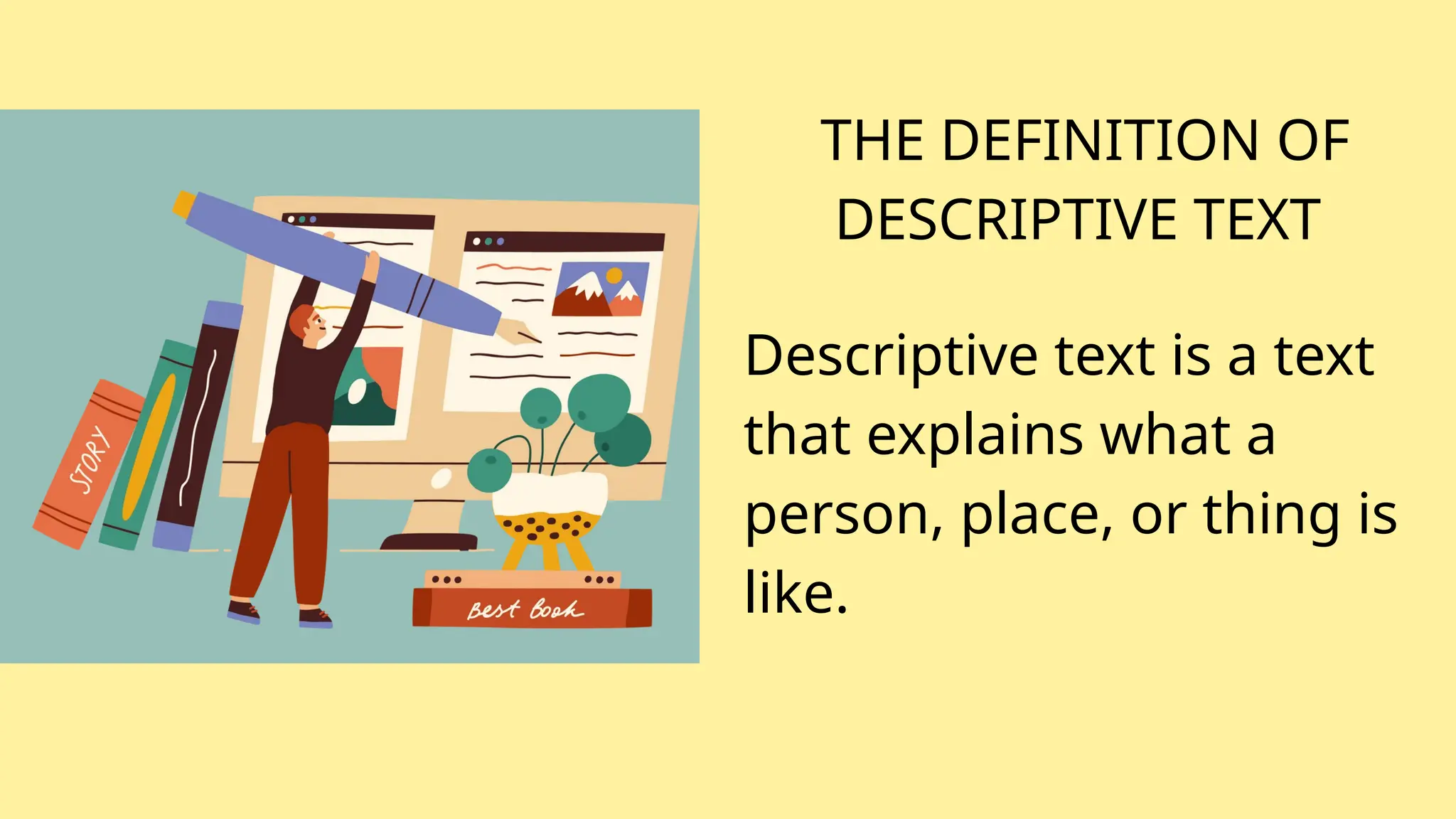 DESCRIPTIVE TEXT ABOUT PEOPLE AROUND US. | PPTX | Geography | Science