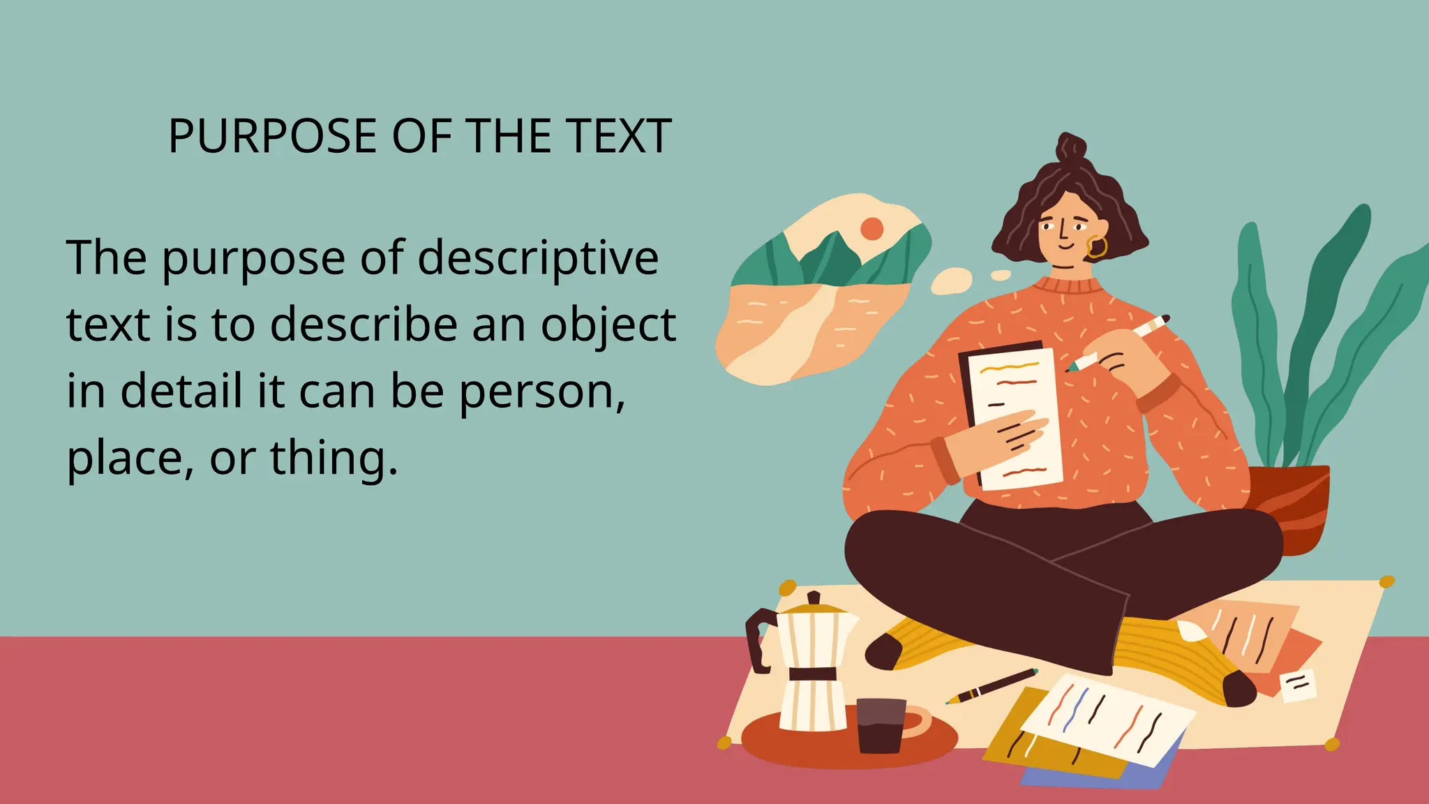 DESCRIPTIVE TEXT ABOUT PEOPLE AROUND US. | PPTX | Geography | Science