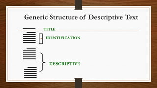 Comprehensive Guide to Writing Descriptive Texts in English | PPTX