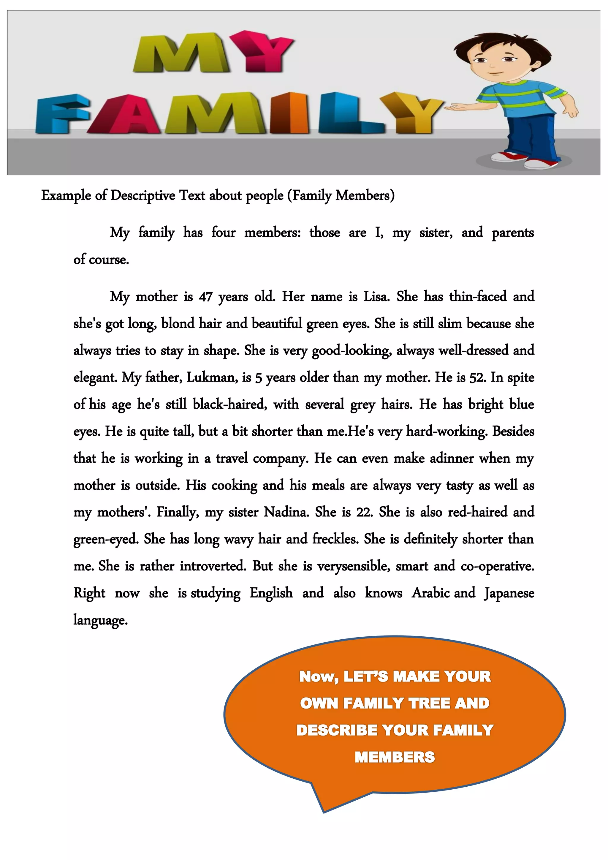 Descriptive text structure pdf | PDF