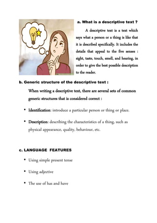 Descriptive text structure pdf | PDF