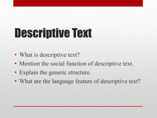 descriptive text for computers major in school | PPTX