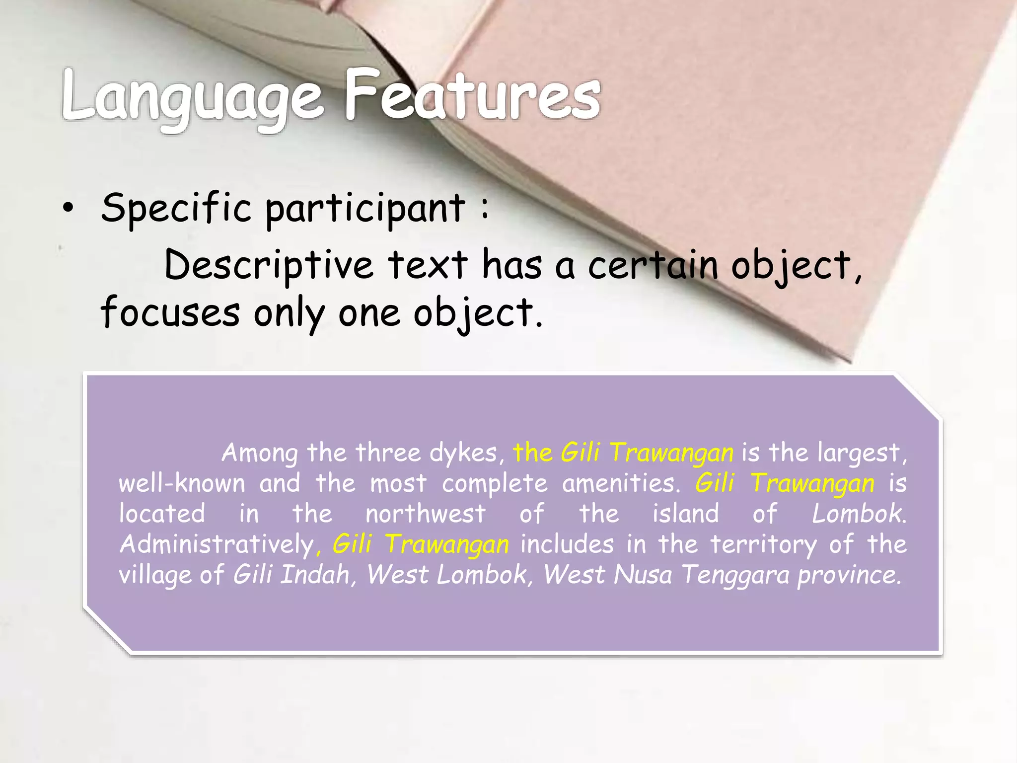 Descriptive text (writing descriptive essay) | PPT