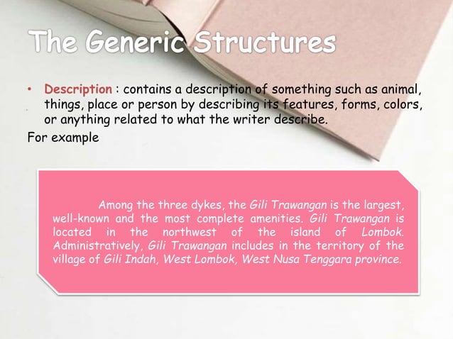 Descriptive text (writing descriptive essay) | PPT