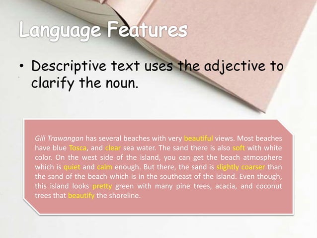 Descriptive text (writing descriptive essay) | PPT